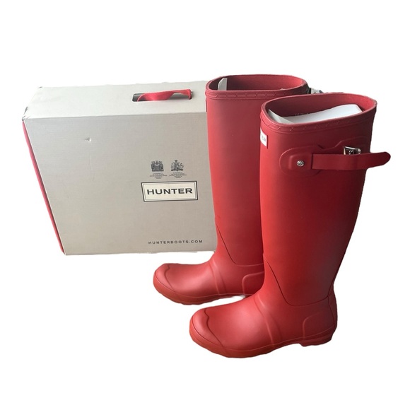 Hunter | Shoes | Hunter Boots Womens 6 Original Tall Rain Matte ...